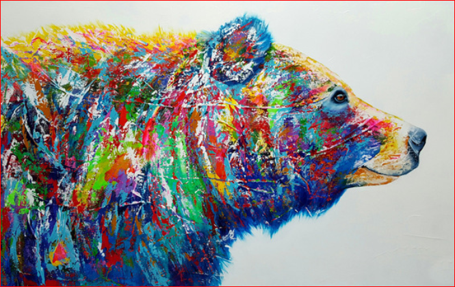 Colorful Bear – AllPaintbyNumbers
