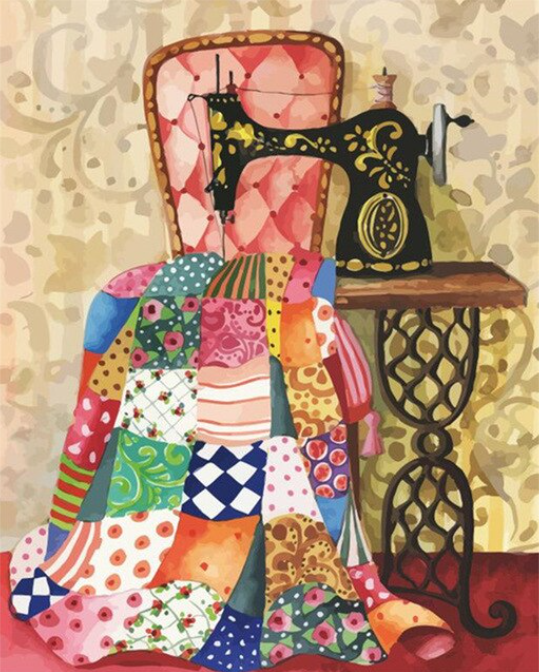 Sewing Machine - PBN Kit – AllPaintbyNumbers